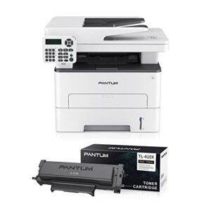 pantum m7202fdw all-in-one laser printer copier scanner fax, high print and copy speed, auto-duplex printing, with wireless, ethernet & usb capabilities with tl-410x