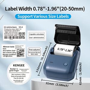 Label Makers - B1 Thermal Label Printer, 2 Inch Portable Bluetooth Label Maker with Tape Easy to Use for Office, Home, Barcode, Business, Clothing, Address, Mailing, Compatible with iOS & Android