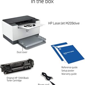 Hp Laserjet M20 Series Black-and-White Laser Printer, Mobile Device Printing, Automatic Two-Sided Printing, with 6 Months of Toner Through HP+, Wireless, White & Slate, with MTC Printer Cable