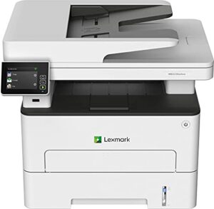 lexmark mb2236i multifunction wireless monochrome laser printer with a 2.8 inch color touch screen, standard two-sided printing, cloud fax capability (18m0751) (renewed)