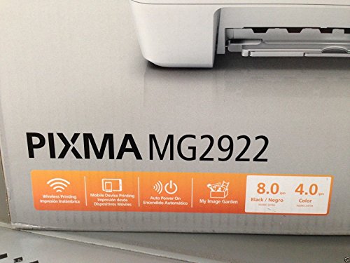 Canon PIXMA MG2922 Wireless All-in-One Inkjet Printer, 4800 x 600 dpi - Blue Finish