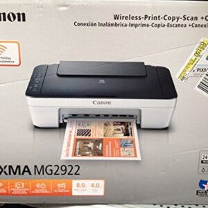 Canon PIXMA MG2922 Wireless All-in-One Inkjet Printer, 4800 x 600 dpi - Blue Finish