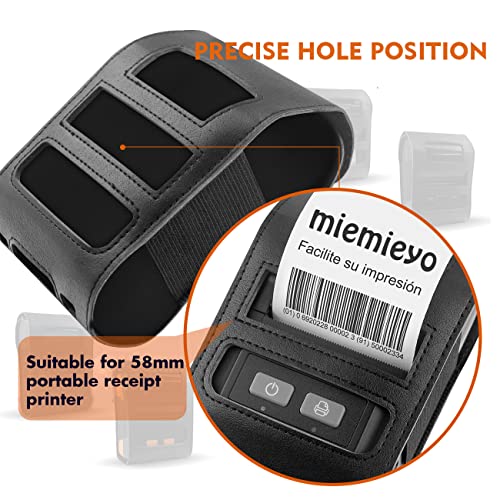 miemieyo Protective Cover for Portable Receipt Printer 58mm,Protective Case for Mini Portable Thermal Receipt Printer,Protective Carrying Case for 58mm Receipt Printer