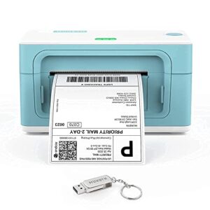 MUNBYN P941 Shipping Label Printer 4x6 Label Printer for Shipping Packages Thermal Direct Shipping Label (Pack of 500 4x6 Fan-Fold Labels) - Commercial Grade