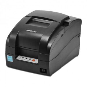 bixolon receipt printer – two-color (monochrome) – dot-matrix – roll (3.01 in) – 80 x 144 dpi – 9 pin – up to 5.1 lines/sec – usb 2.0, serial – tear bar – dark gray