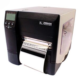 Zebra ZM600-2001-0100T Direct Thermal/Thermal Transfer Desktop Label Printer, 203 DPI, 6" Print Width, 10"/sec Print Speed, With 10/100 Ethernet Connection