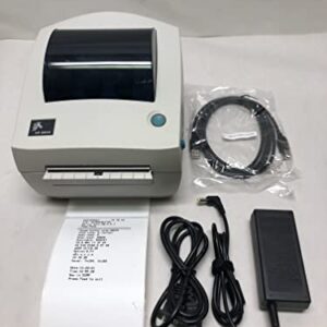 #S6B Zebra LP2844 Printer 2844-20301-0031 W/New Adapter USB Power Cables & Print