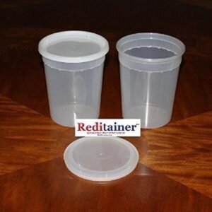 50-pack reditainer 32-ounce deli food storage containers with lids