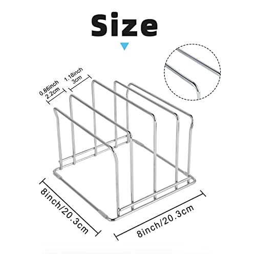 Joy Aid Cutting Board Organizer - Kitchen Organizer for Pans, Baking/Cookie Sheets, Cooling Racks and Serving Trays, 4 Slots of 2 Widths