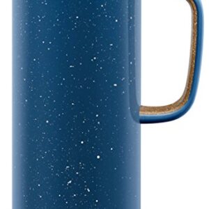 Ello Campy Vacuum Insulated Travel Mug with Leak-Proof Slider Lid and Comfy Carry Handle, Perfect for Coffee or Tea, BPA Free, Avalon Sea, 18oz