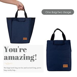 Lunch Bag for Men&Women Insulated Lunch Box for Kids Large Waterproof Lunch Tote Bag Reusable Adult Lunch Bags