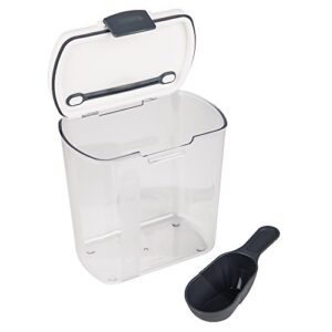 prepworks pks-120 plastic 2.5-quart prokeeper grain storage container with hinged lid, 1 piece, clear