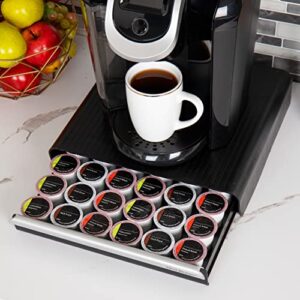 Mind Reader Hero Coffee Pod Drawer, One Size, Black