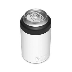 yeti rambler 12 oz. colster can insulator for standard size cans, white, 1 count (pack of 1)