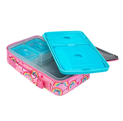 Nuby Insulated Bento Box Lunchbox, Girl