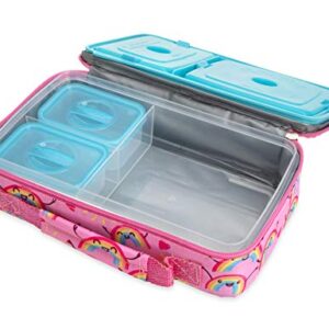 Nuby Insulated Bento Box Lunchbox, Girl