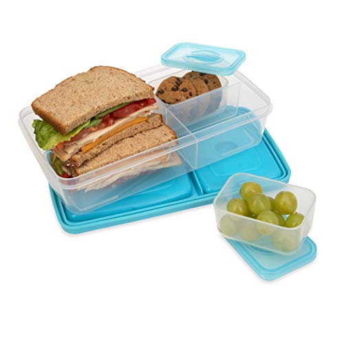 Nuby Insulated Bento Box Lunchbox, Girl