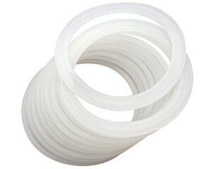 platinum silicone sealing rings gaskets for leak proof mason jar lids (10 pack, wide mouth)