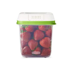 rubbermaid freshworks saver, medium produce storage container, 7.2-cup, clear