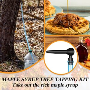 Hortsun 5 Set Maple Syrup Tree Tapping Kit Maple Syrup Sugaring Starter Taps Include 5 Pieces Maple Tree Tap Extractors and 5 Pieces Syrup Collection Extractor Tubes for Birch Maple Syrup Supplies