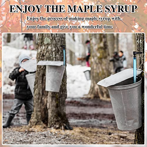 Hortsun 5 Set Maple Syrup Tree Tapping Kit Maple Syrup Sugaring Starter Taps Include 5 Pieces Maple Tree Tap Extractors and 5 Pieces Syrup Collection Extractor Tubes for Birch Maple Syrup Supplies