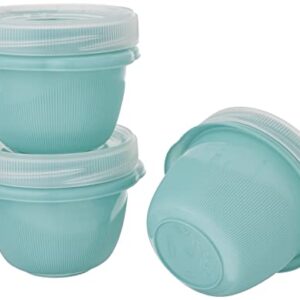 Rubbermaid TakeAlongs Snacking Food Storage Containers, 1.2 Cup, Colors may vary