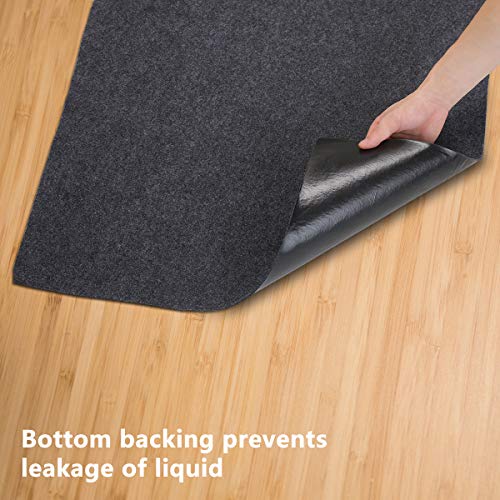 Under The Sink Mat,Cabinet Mat – Absorbent/Waterproof – Protects Cabinets, Premium Shelf Liner, Contains Liquids,Washable(24in x 36in) (24"×36")