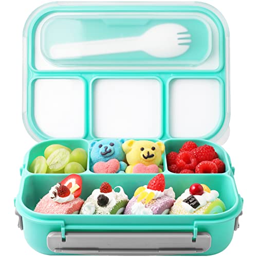 DZHJKIO Bento Box Lunch Box ,Lunch Containers for Adults/Kids/Toddler,1300ML-4 Compartment