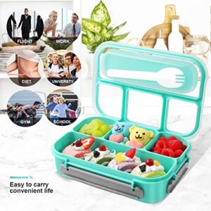 DZHJKIO Bento Box Lunch Box ,Lunch Containers for Adults/Kids/Toddler,1300ML-4 Compartment