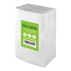 vacyaya100 quart 8 x 12 inch freezer food vacuum sealer storage bags size,vac seal a meal bags with bpa free and heavy duty sous vide vaccume safe precut bag