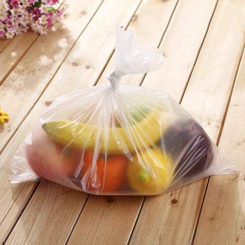 Plastic Produce Bag Roll 12 X 16 inch, Vegetable Food Bread and Grocery Clear Bag, 350 Bags/Roll (1)