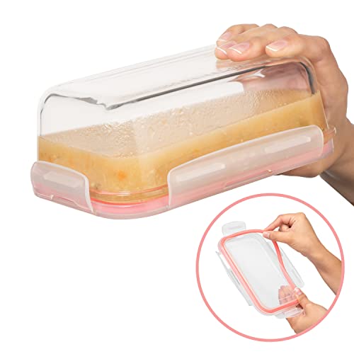 Glass Food Storage Containers 10 Pc, Airtight Glass Storage Containers with Lids, Glass Lunch Bento Boxes, Leak Proof BPA Free Glass Meal Prep Containers (5 lids, 5 Containers) Color Coordinating Lids