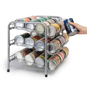 Rice rat Can Organizer for Pantry, Can Rack Can Storage Dispenser for Canned Food (3 tiers)