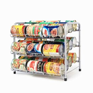 Rice rat Can Organizer for Pantry, Can Rack Can Storage Dispenser for Canned Food (3 tiers)