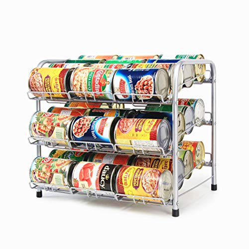 Rice rat Can Organizer for Pantry, Can Rack Can Storage Dispenser for Canned Food (3 tiers)