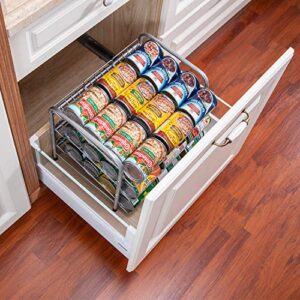 Rice rat Can Organizer for Pantry, Can Rack Can Storage Dispenser for Canned Food (3 tiers)