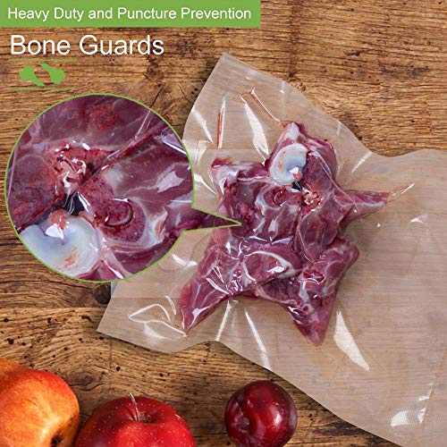 MakMeFre 3 Pack 11"x20'(3Rolls)Vacuum Sealer Bags Rolls for Food ,Commercial Grade, BPA Free,Puncture Prevention,Great for Sous Vide Cooking