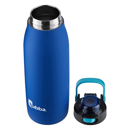 bubba Radiant Stainless Steel Rubberized Chug Water Bottle, 32 Oz, Cobalt