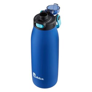 bubba Radiant Stainless Steel Rubberized Chug Water Bottle, 32 Oz, Cobalt