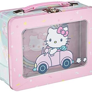 The Tin Box Company Hello Kitty XL Tin Lunchbox with Window , Pink