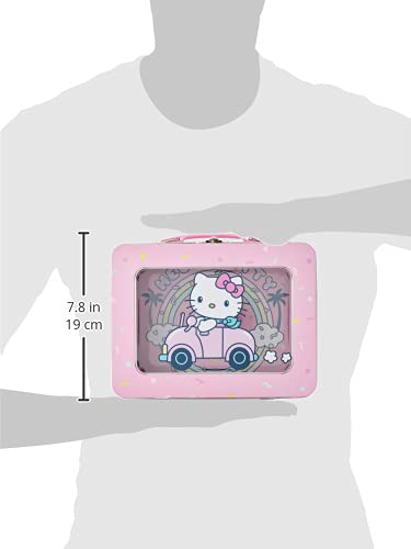 The Tin Box Company Hello Kitty XL Tin Lunchbox with Window , Pink