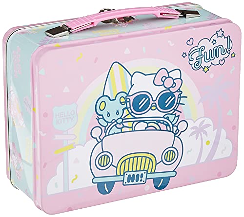 The Tin Box Company Hello Kitty XL Tin Lunchbox with Window , Pink