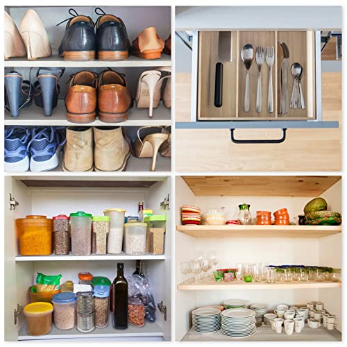 Kitchen Shelf Liner Non-Slip Cabinet Liner 12 in x 20 FT Washable Refrigerator Liners Oil-Proof Drawer Liners for Kitchen Dining Transparent