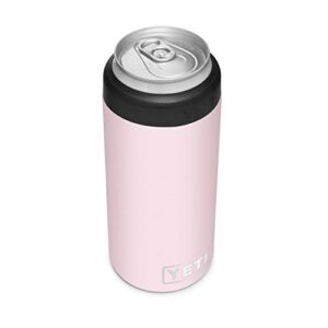 yeti rambler 12 oz. colster slim can insulator for the slim hard seltzer cans, ice pink