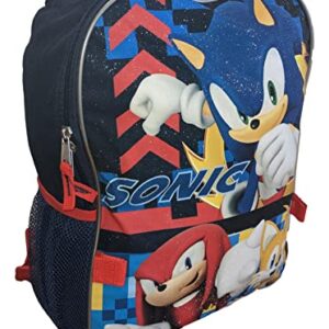 Sonic Full Size 16 Inch Backpack with Detachable Lunch Box