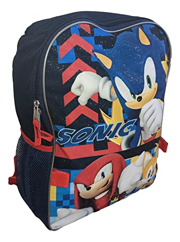 Sonic Full Size 16 Inch Backpack with Detachable Lunch Box