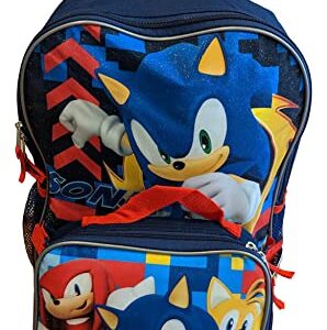 Sonic Full Size 16 Inch Backpack with Detachable Lunch Box