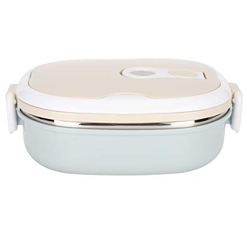 Niiyen Lunch Box 900ml 1 Layer Hot Food Lunch Containers Portable Stackable 304 Stainless Steel Adult Kids Bento Lunch Box Cold and Hot Food Storage for School Office Outdoor Travel