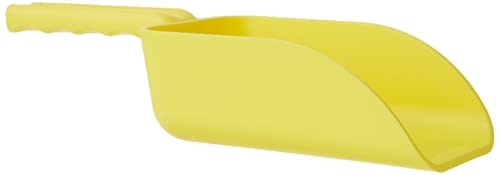 Vikan Remco 63006 Color-Coded Plastic Hand Scoop - BPA-Free Food-Safe Kitchen Utensils, Restaurant and Food Service Supplies, 16 oz, Yellow