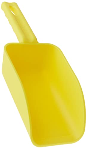 Vikan Remco 63006 Color-Coded Plastic Hand Scoop - BPA-Free Food-Safe Kitchen Utensils, Restaurant and Food Service Supplies, 16 oz, Yellow